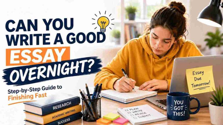 Can You Write A Good Essay Overnight? (Step-by-Step Guide To Finishing ...